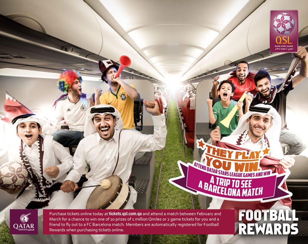 Qatar Airways - Football Rewards | Dow Studios